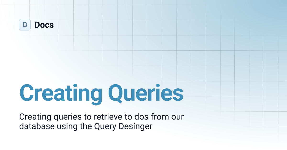Creating Queries | Docs