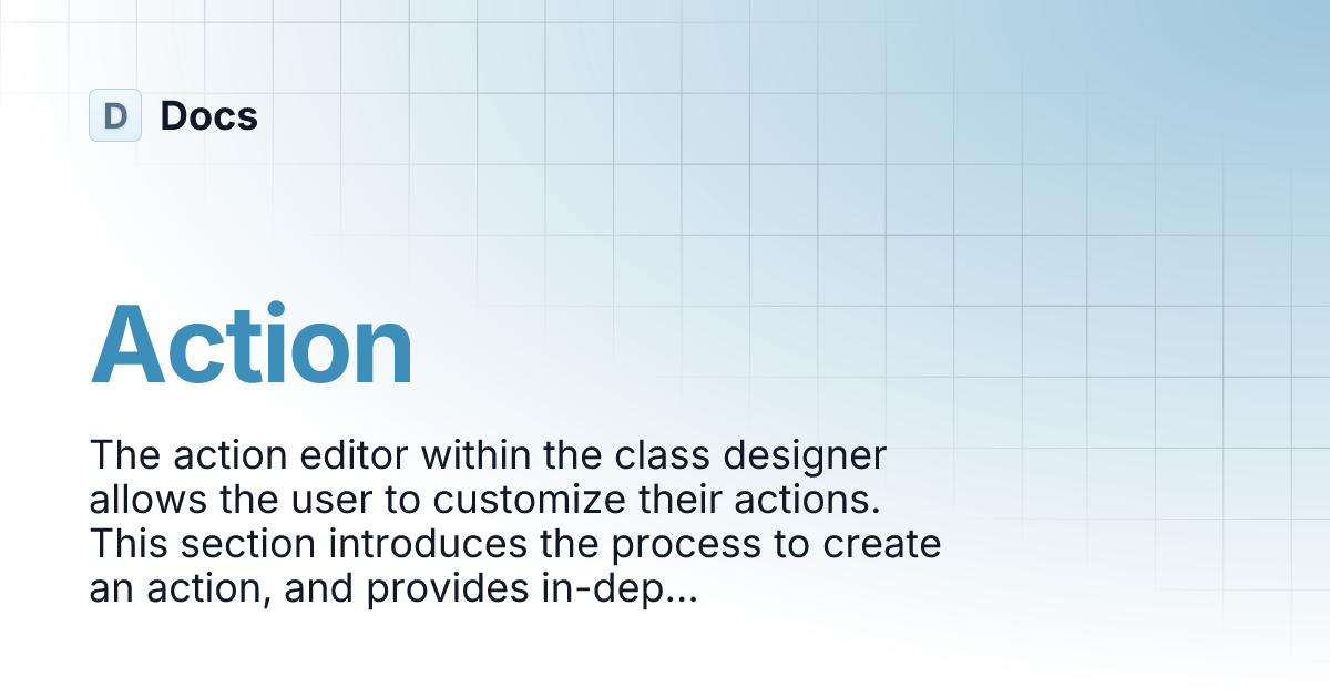 Action | Docs